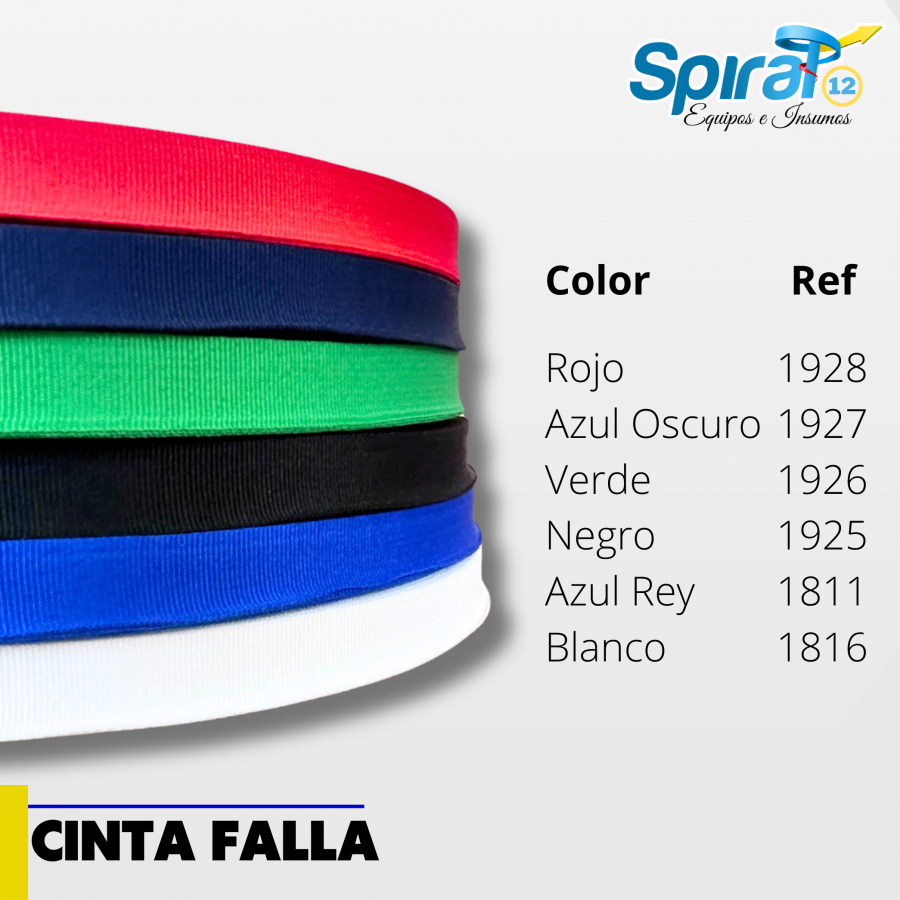 Cinta Falla 16mm X 100mts - Azul Oscuro